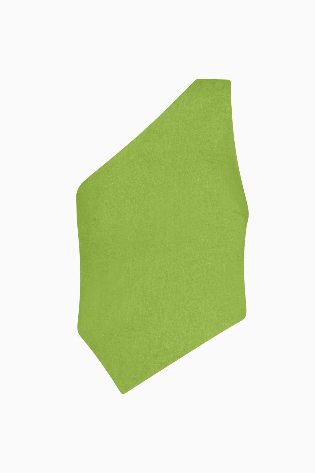 arkitaip - The Ava Asymmetric One-Shoulder Top in apple green